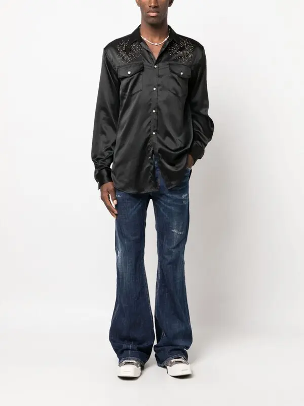 Dsquared2 Micro-stud Embellished Shirt