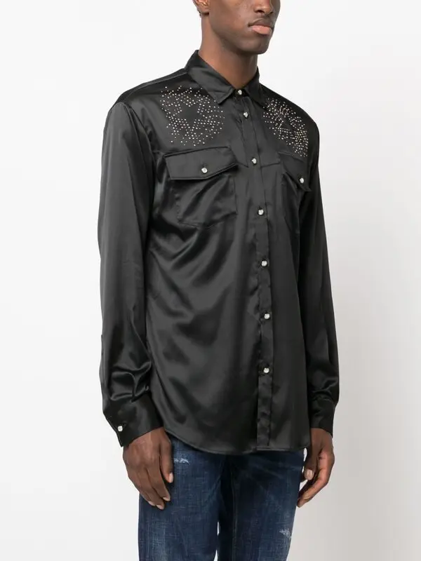 Dsquared2 Micro-stud Embellished Shirt