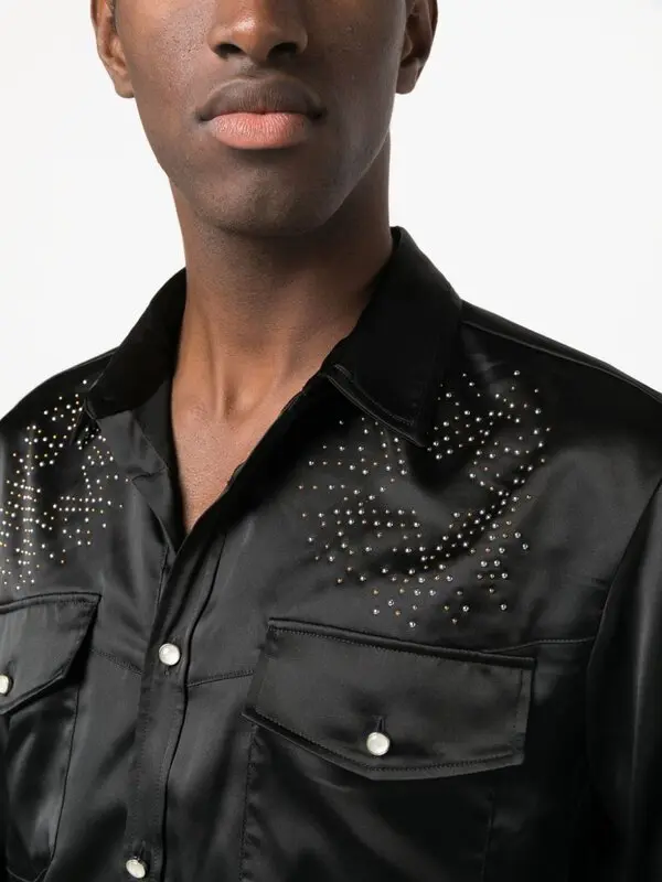 Dsquared2 Micro-stud Embellished Shirt