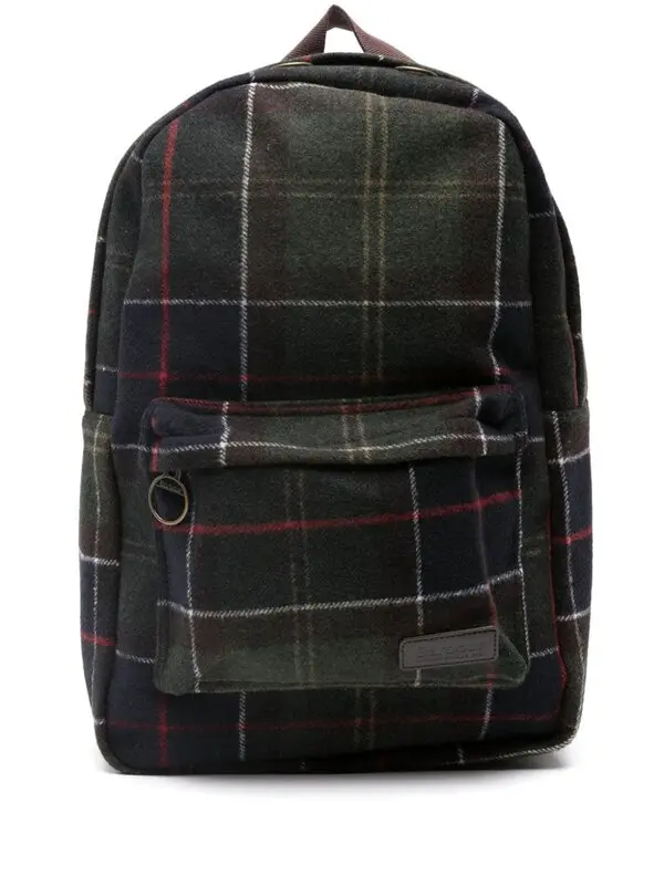 Barbour Tartan-check Felted Backpack