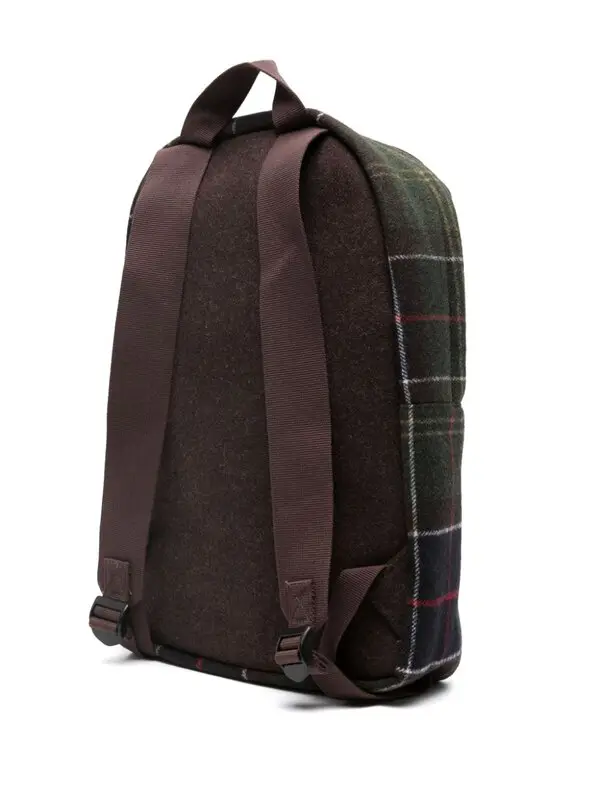 Barbour Tartan-check Felted Backpack