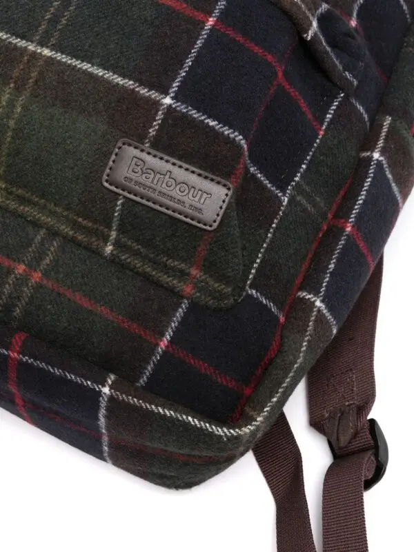 Barbour Tartan-check Felted Backpack