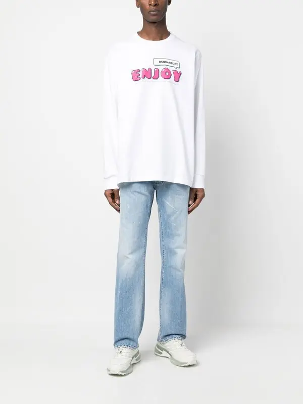 Dsquared2 Enjoy-print Long-sleeve T-shirt