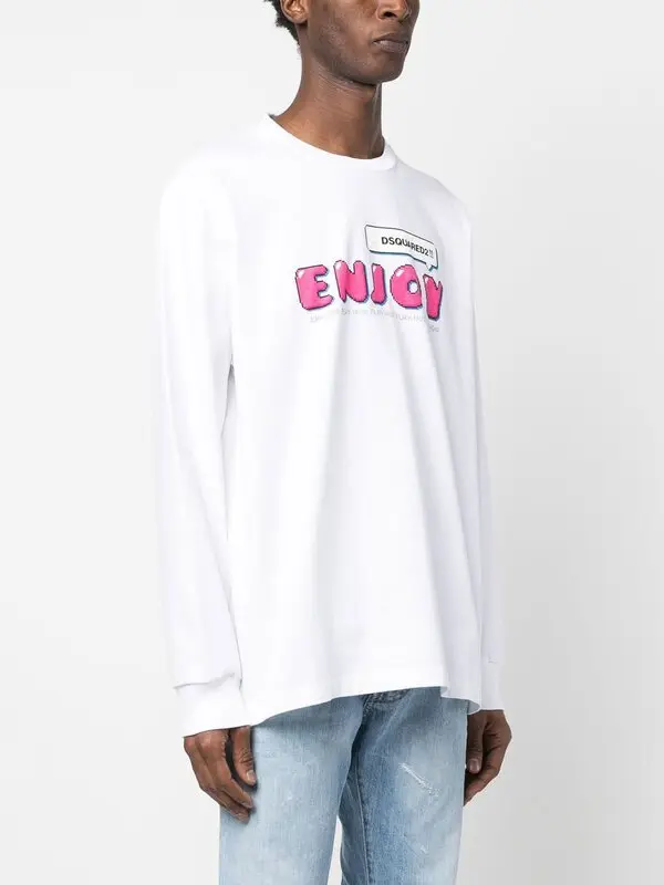 Dsquared2 Enjoy-print Long-sleeve T-shirt