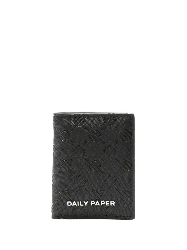 DAILY PAPER Logo-plaque Bi-fold Wallet - Black