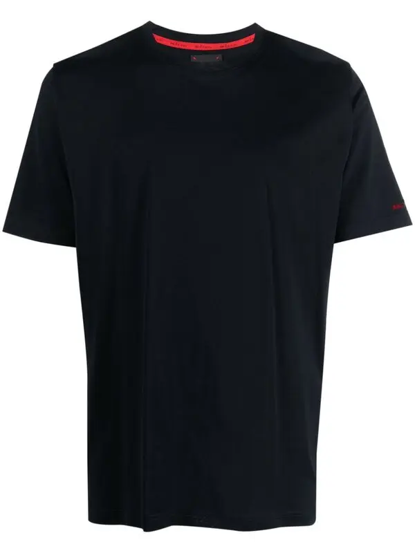 Kiton Crew-neck Cotton T-shirt - Blue