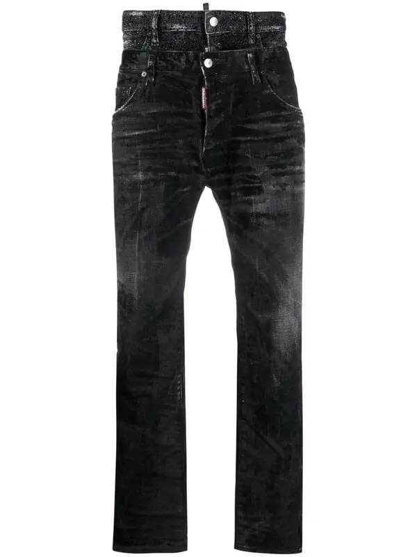 Dsquared2 Crystal-embellished Slim-cut Jeans