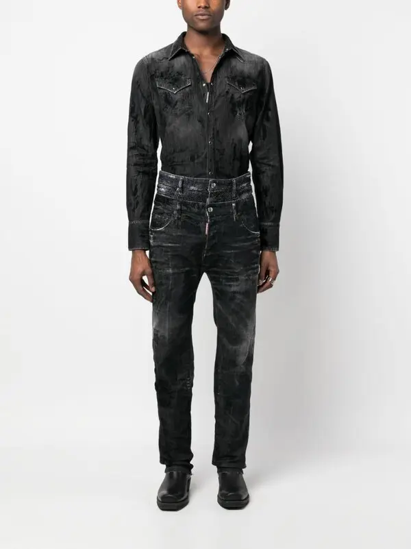 Dsquared2 Crystal-embellished Slim-cut Jeans