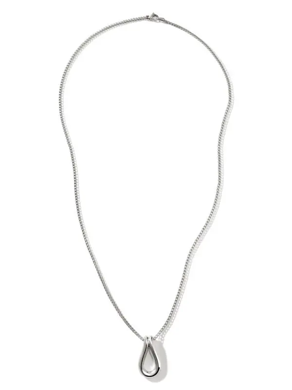 John Hardy Surf Pendant Chain Necklace - Silver