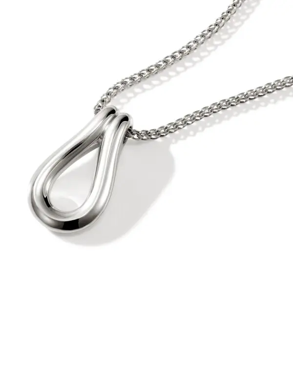 John Hardy Surf Pendant Chain Necklace - Silver