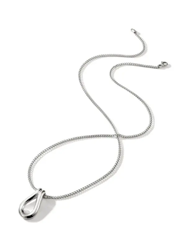 John Hardy Surf Pendant Chain Necklace - Silver