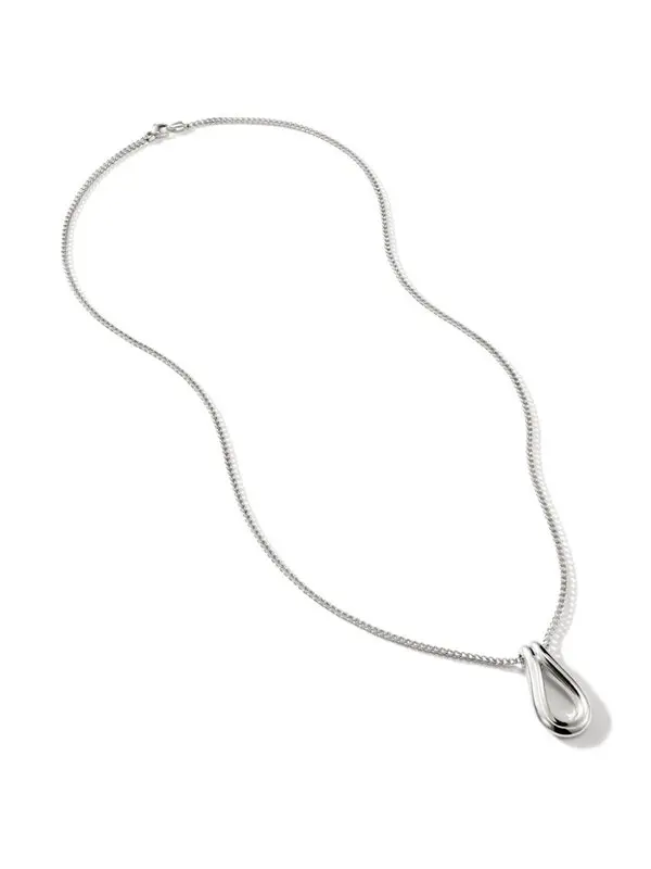 John Hardy Surf Pendant Chain Necklace - Silver