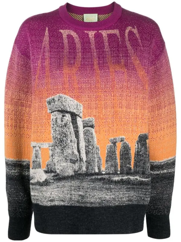 Aries Henge Intarsia Jumper