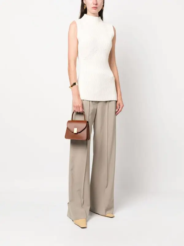LANVIN Concerto Leather Mini Bag - Brown