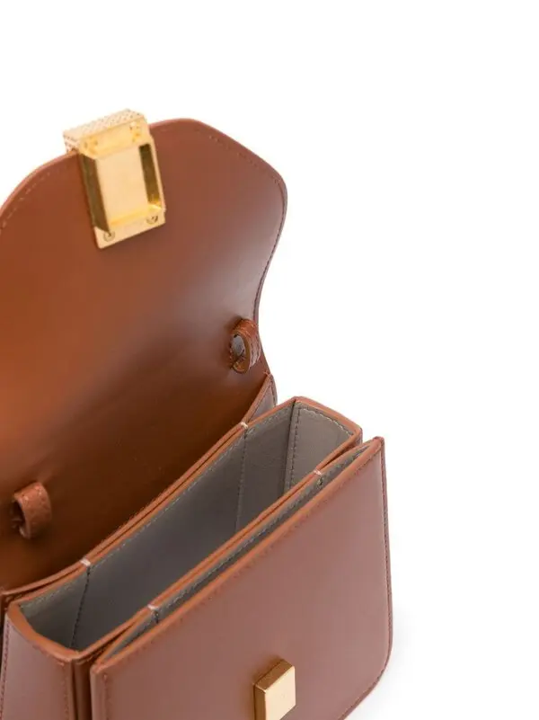 LANVIN Concerto Leather Mini Bag - Brown