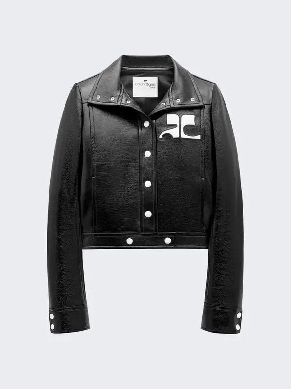 COURREGES Reedition Vinyl Jacket - Black
