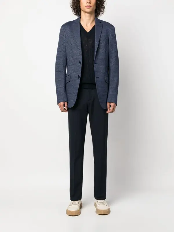 Etro Logo-embroidered Cashmere Jumper - Blue