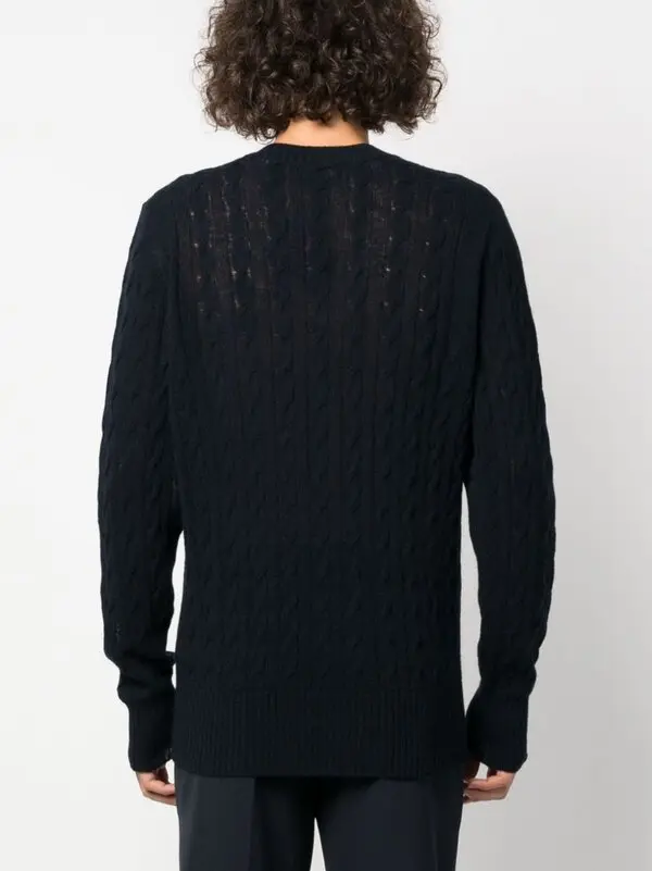 Etro Logo-embroidered Cashmere Jumper - Blue