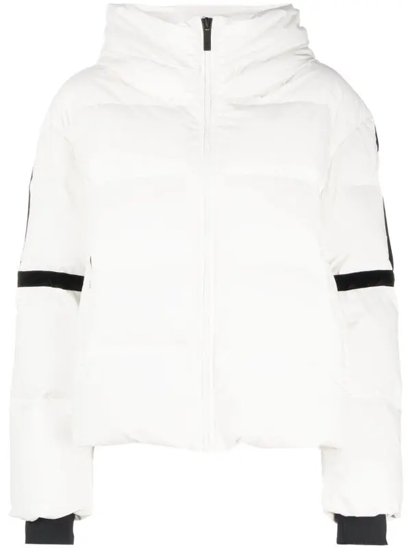 Fusalp Barsy Hooded Quilted Ski Jacket - White