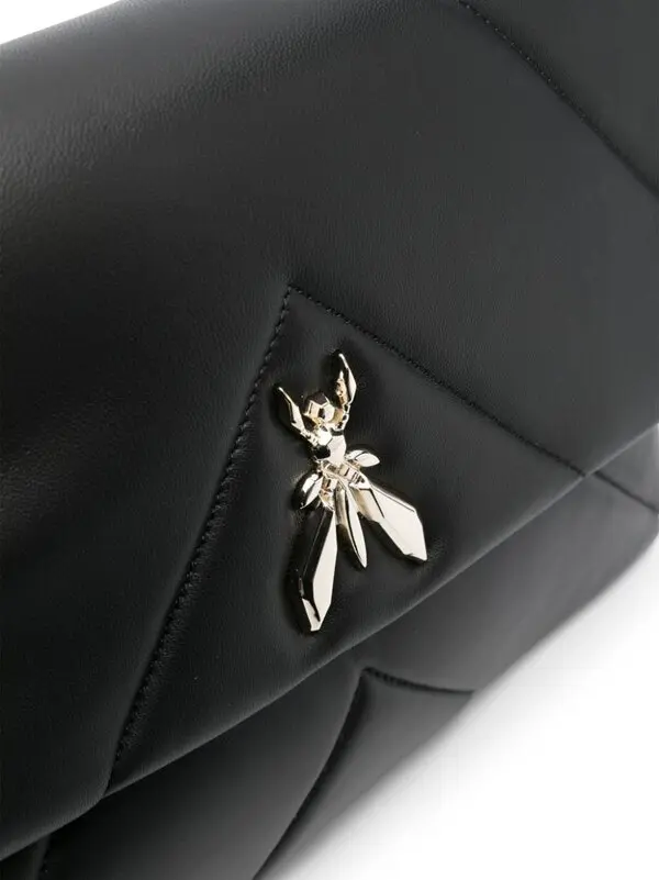 Patrizia Pepe Fly Quilted Shoulder Bag - Black