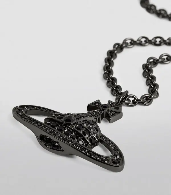 VIVIENNE WESTWOOD Embellished Bas Relief Pendant Necklace