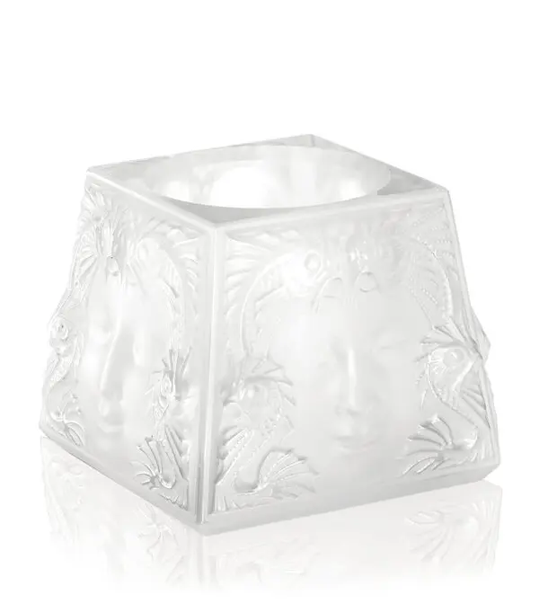 Lalique Masque De Femme Votive Candle Holder - Clear