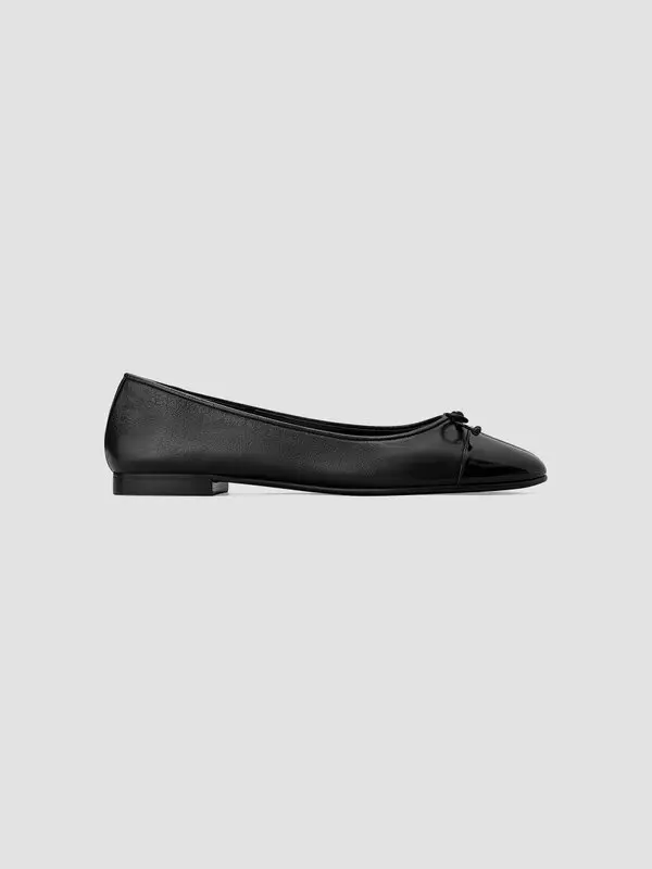 Tory Burch Cap Toe Ballet Flats - Black