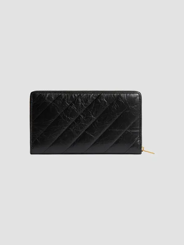 Balenciaga Crush Continental Wallet Quilted