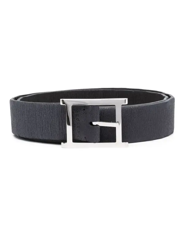 ORTIGNI Chevrette Reversible Leather Belt - Blue