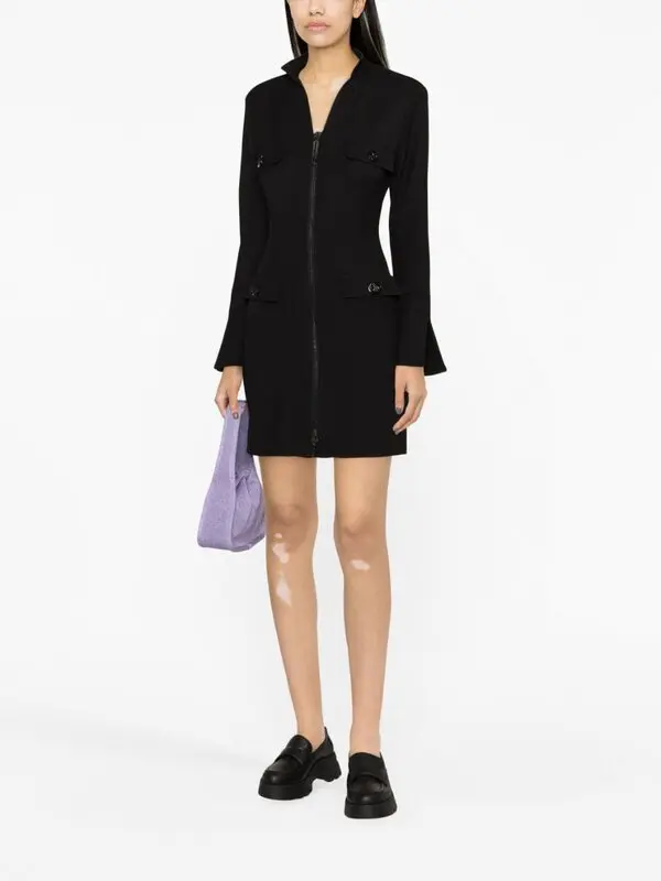 GENNY Zip-up Tailored Minidress