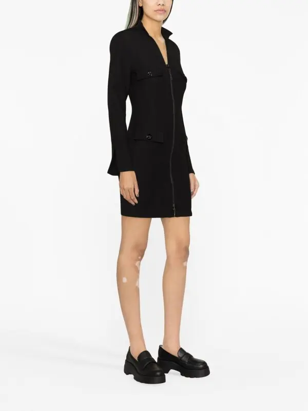 GENNY Zip-up Tailored Minidress
