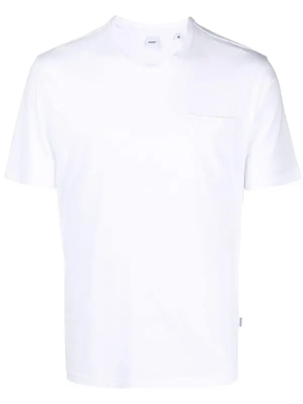 Aspesi Logo-patch Jersey T-shirt - White
