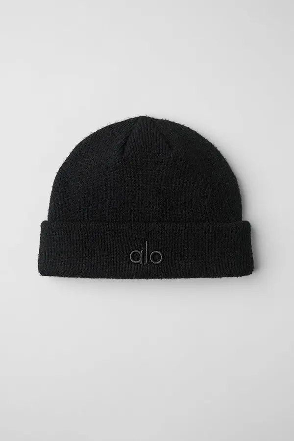 Alo Yoga Ribbed Beanie Hat - Black