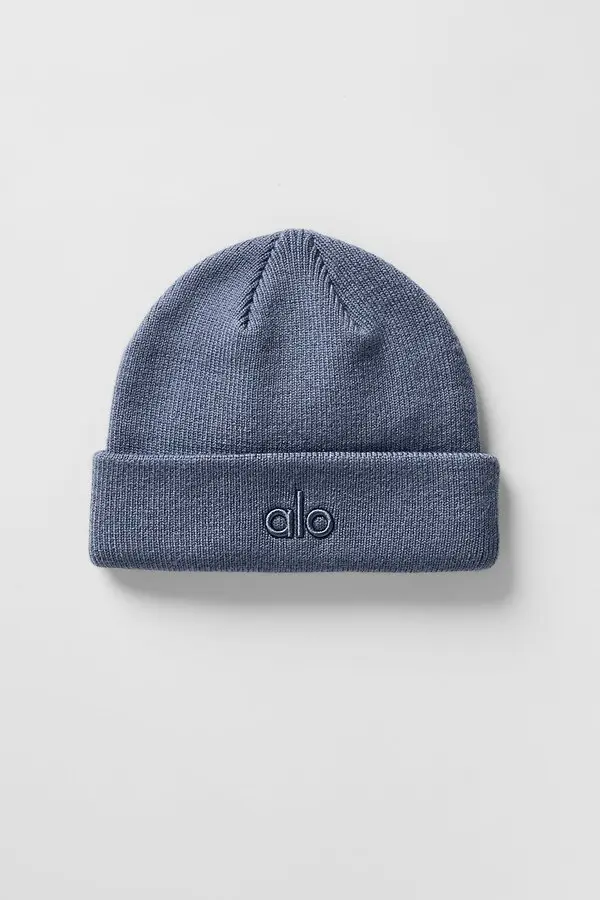 Alo Yoga Ribbed Beanie Hat - Bluestone