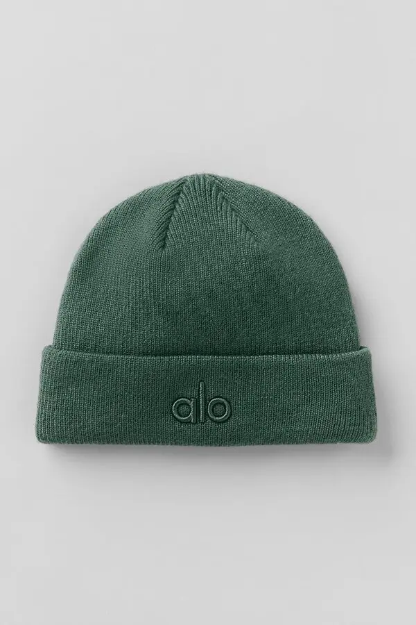 Alo Yoga Ribbed Beanie Hat - Clover Green
