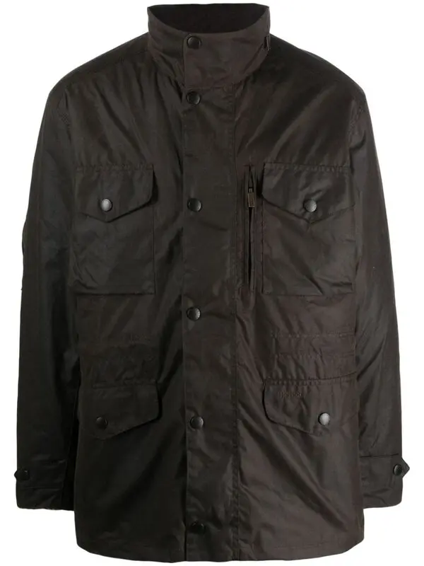 Barbour Sapper Wax-coated Coat - Green