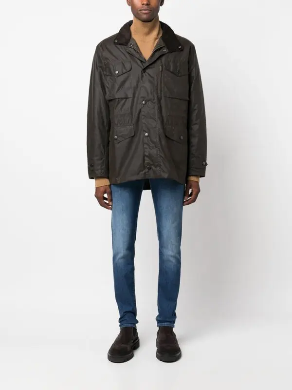 Barbour Sapper Wax-coated Coat - Green