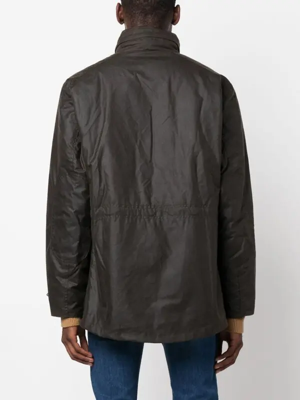 Barbour Sapper Wax-coated Coat - Green