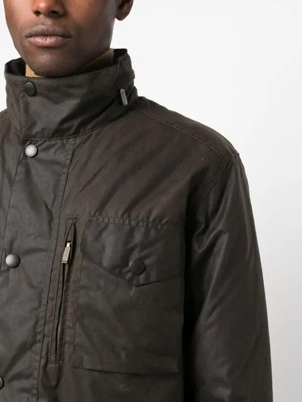 Barbour Sapper Wax-coated Coat - Green