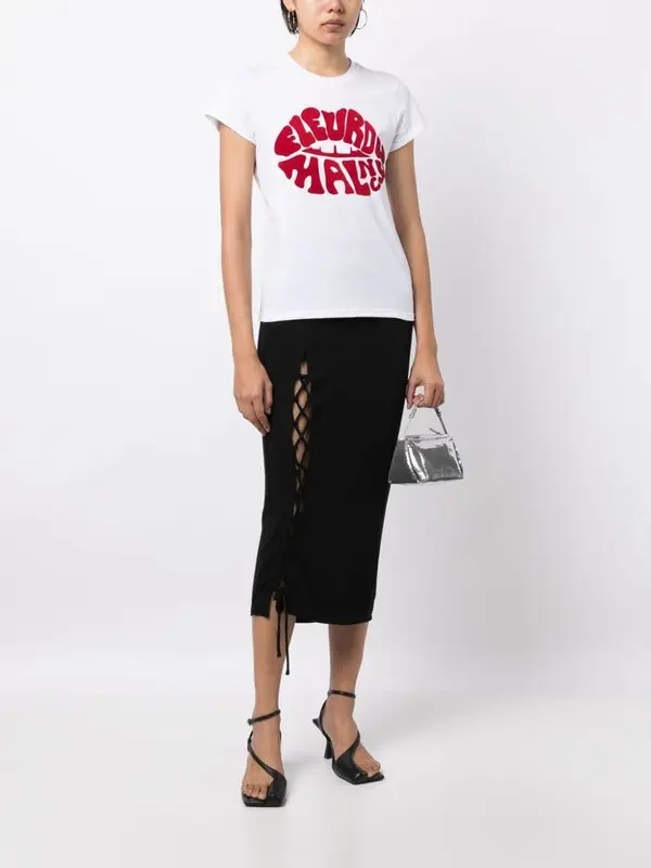 FLEUR DU MAL Fleur Lips Organic-cotton T-shirt