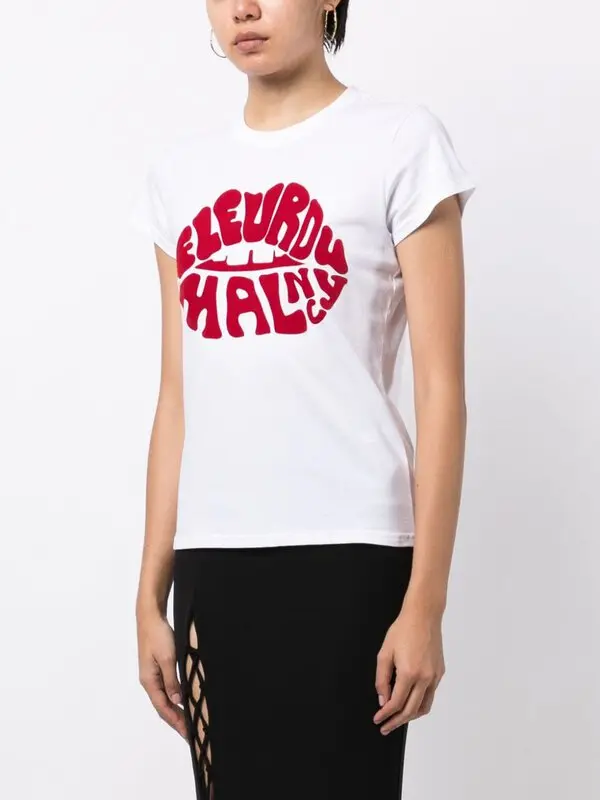 FLEUR DU MAL Fleur Lips Organic-cotton T-shirt