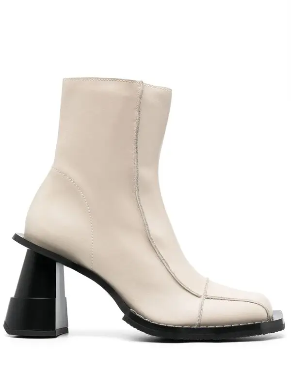 Henrik Vibskov Elle Driver 90mm Leather Ankle Boots - Neutrals