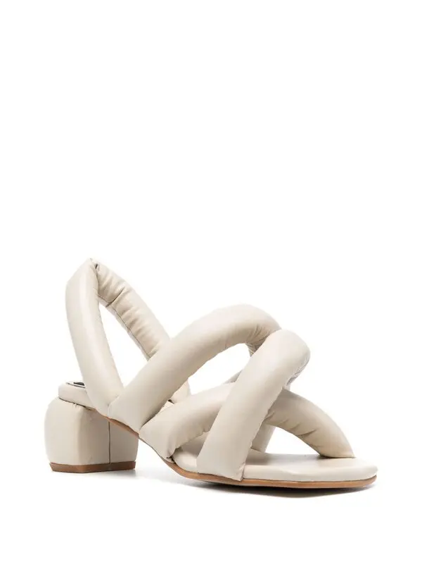 Henrik Vibskov Sausage 60mm Crossover Strap Sandals - Neutrals