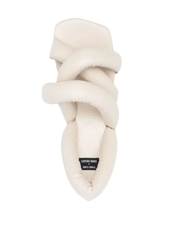 Henrik Vibskov Sausage 60mm Crossover Strap Sandals - Neutrals
