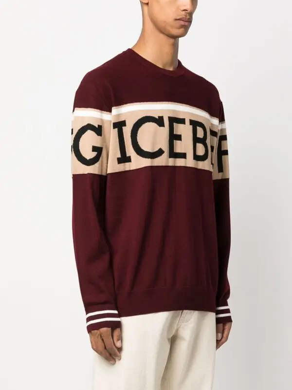 Iceberg Logo Intarsia-knit Jumper