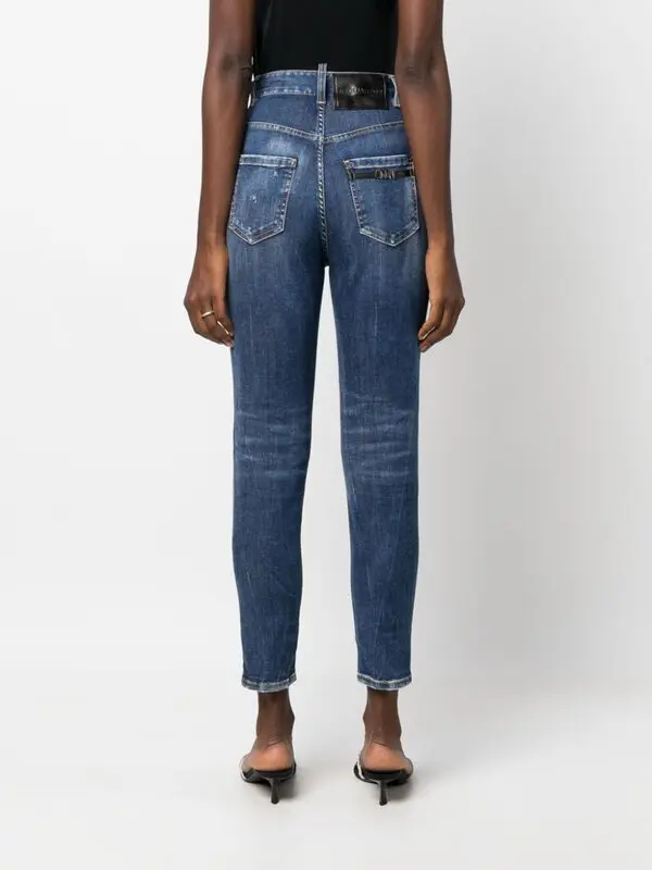 Dsquared2 Distressed Cropped Jeans