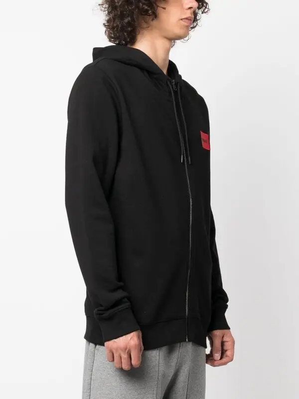 Hugo Logo-patch Cotton Hoodie