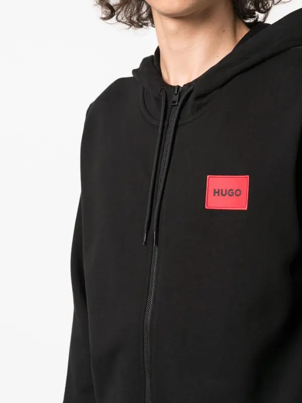 Hugo Logo-patch Cotton Hoodie