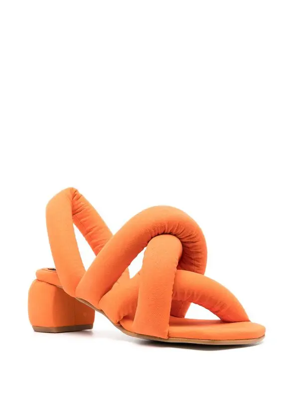 Henrik Vibskov Sausage 60mm Crossover-strap Sandals - Orange