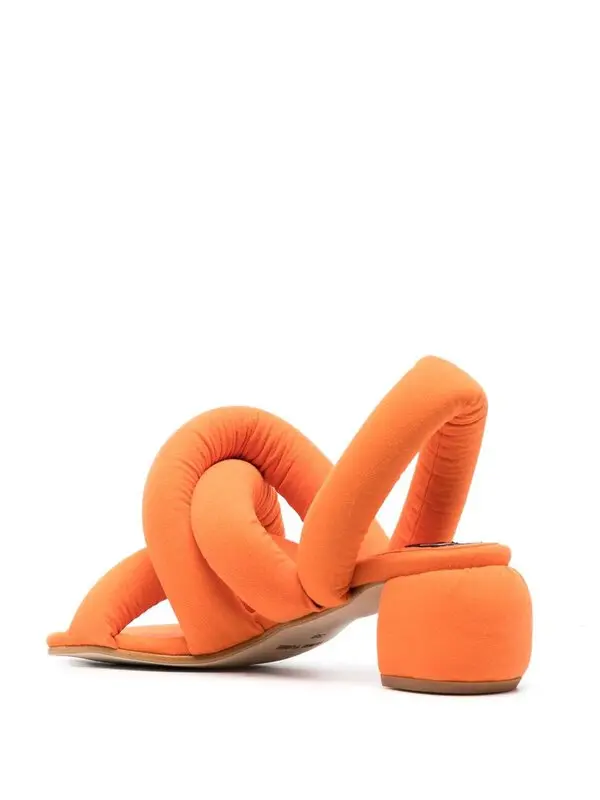 Henrik Vibskov Sausage 60mm Crossover-strap Sandals - Orange